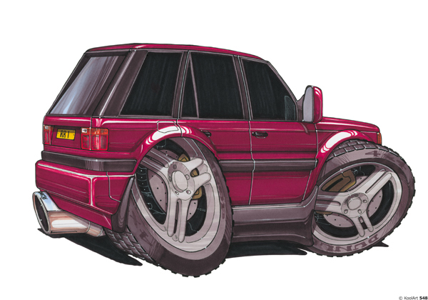Land Rover Range Rover - Caricature Auto Moto