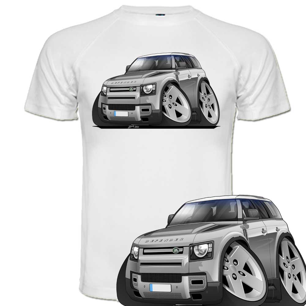 Land Rover Defender 2021 Gris - Caricature Auto Moto